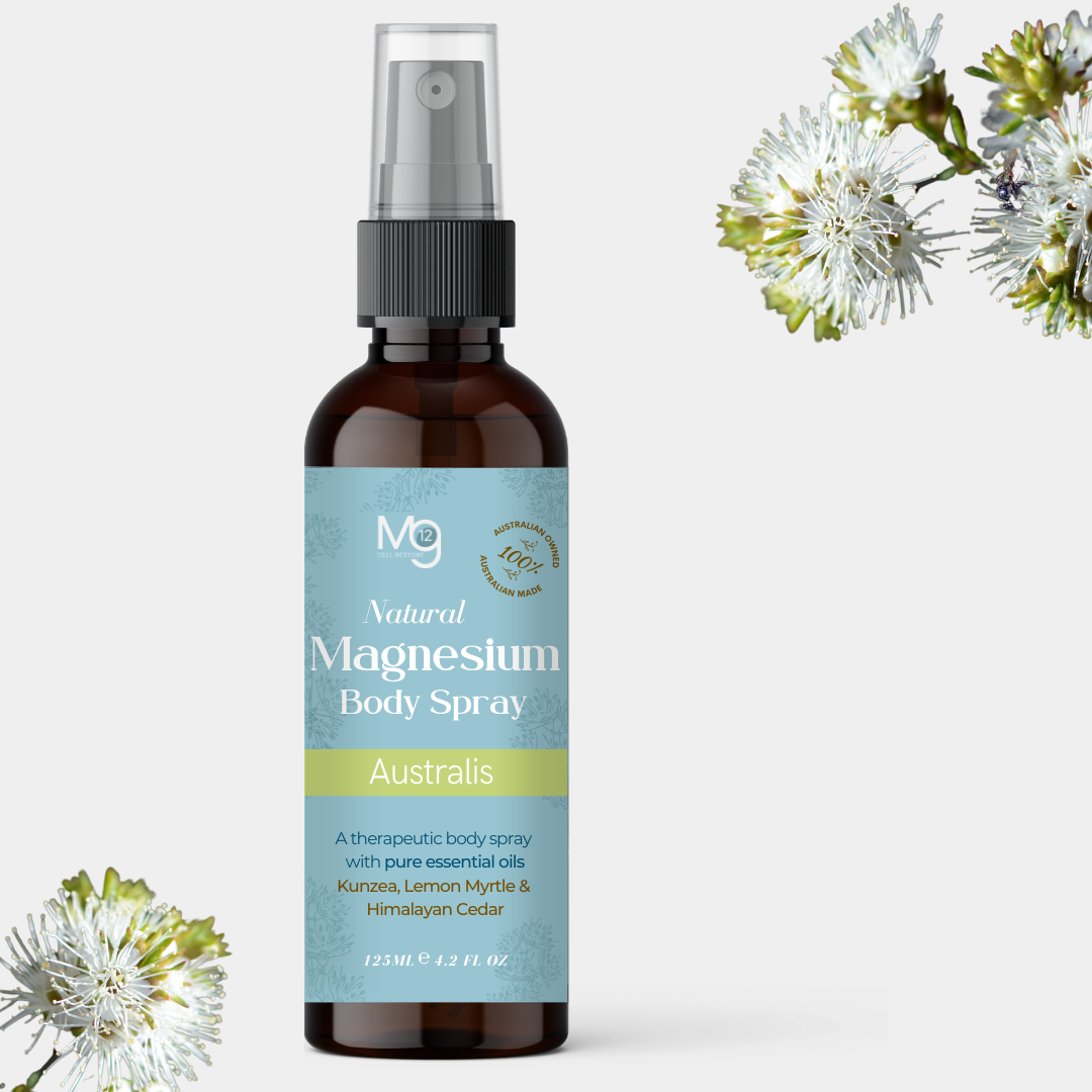 Magnesium Oil Australis Body Spray 125ml | Mg12 Cell Restore